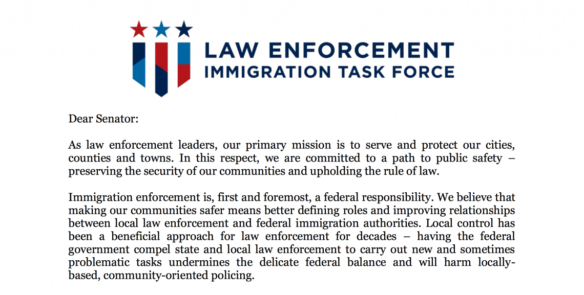 63 Law Enforcement Leaders Express Concerns About Immigration ...